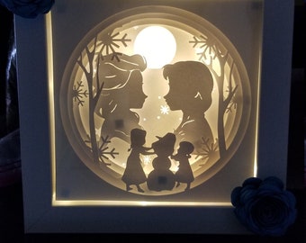 Stitch Shadow Box Svg | Etsy