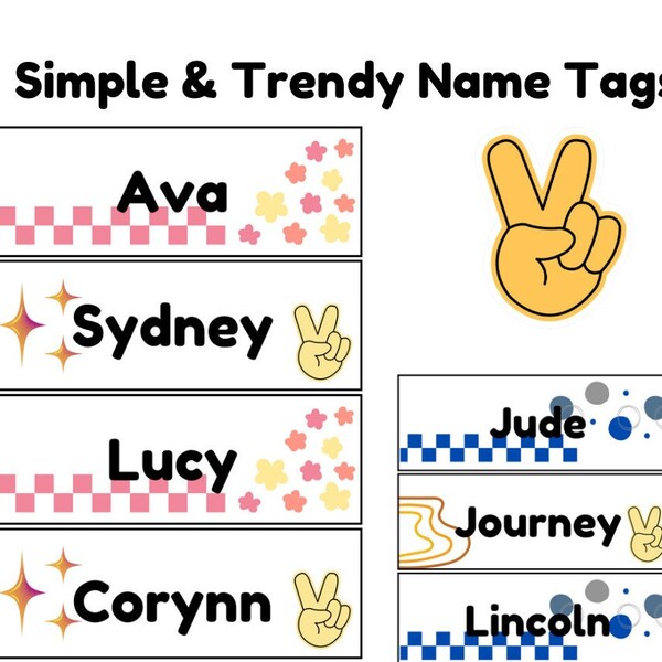 Groovy Themed Classroom Tags, Classroom Tags, Classroom Decor, Hippie ...