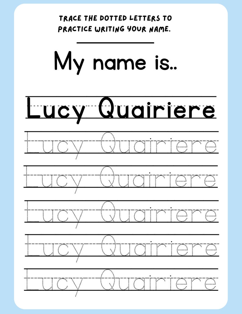 Simple Themed Name Tracings, Classroom Names, Classroom Decor, Simple ...