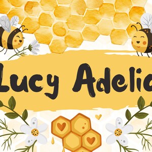 Bee Themed Classroom Tags, Classroom Tags, Classroom Decor, Bumble Bee ...