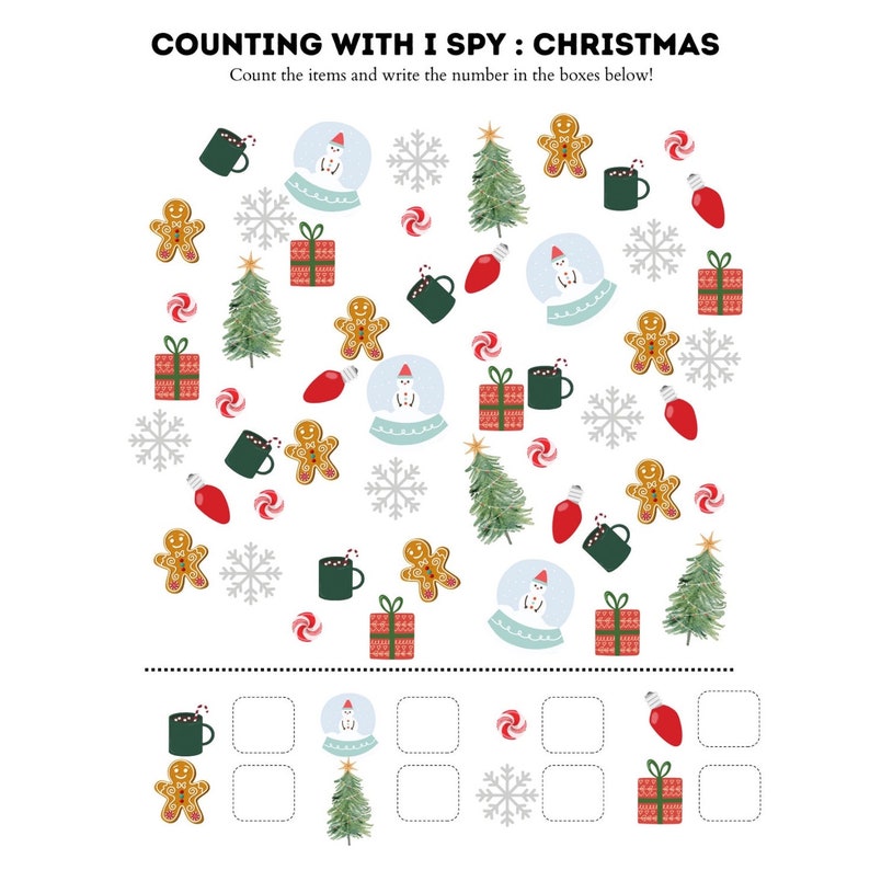 Christmas I Spy for Pre- K • Prek Fine Motor • Preschool Tools • Fun ...