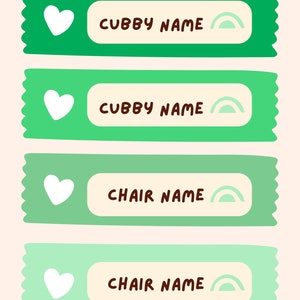 Cute Cubby Labels, Classroom Labels, Classroom Decor, Chair Labels ...
