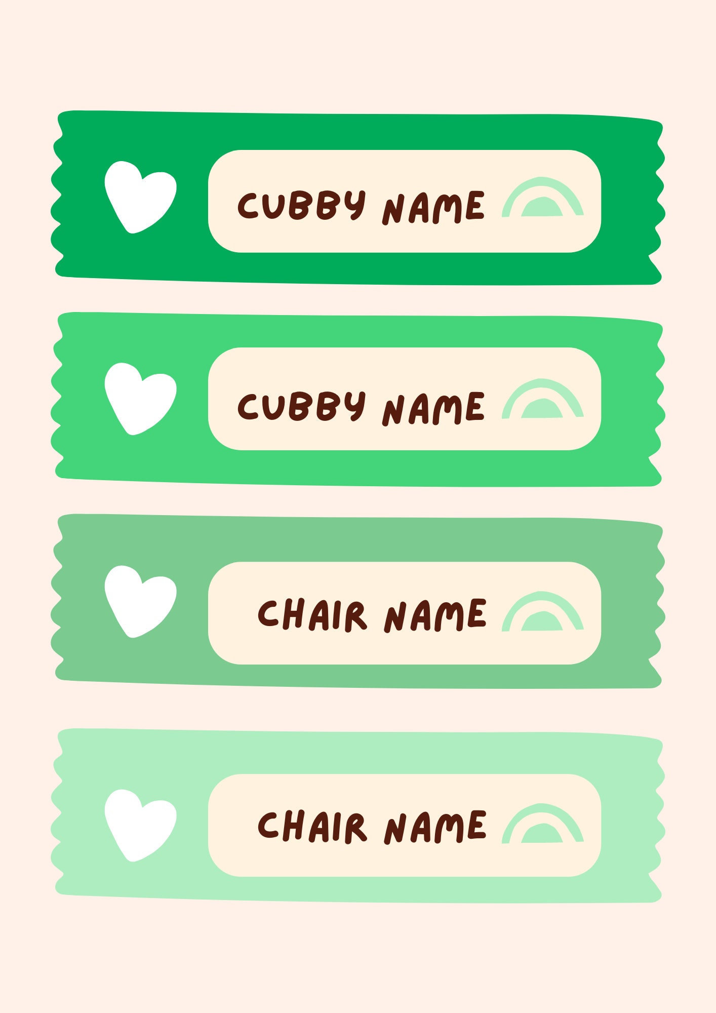 Cute Cubby Labels, Classroom Labels, Classroom Decor, Chair Labels ...