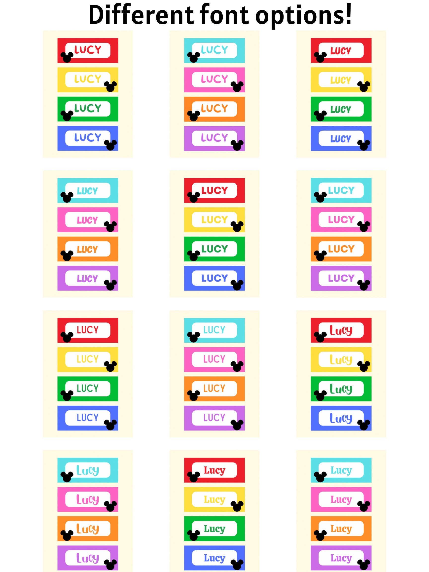 Magical Mouse Themed Classroom Tags, Classroom Tags, Classroom Decor ...