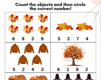 Seasonal Number Matching for Pre- K • Prek Fine Motor • Preschool Tools ...