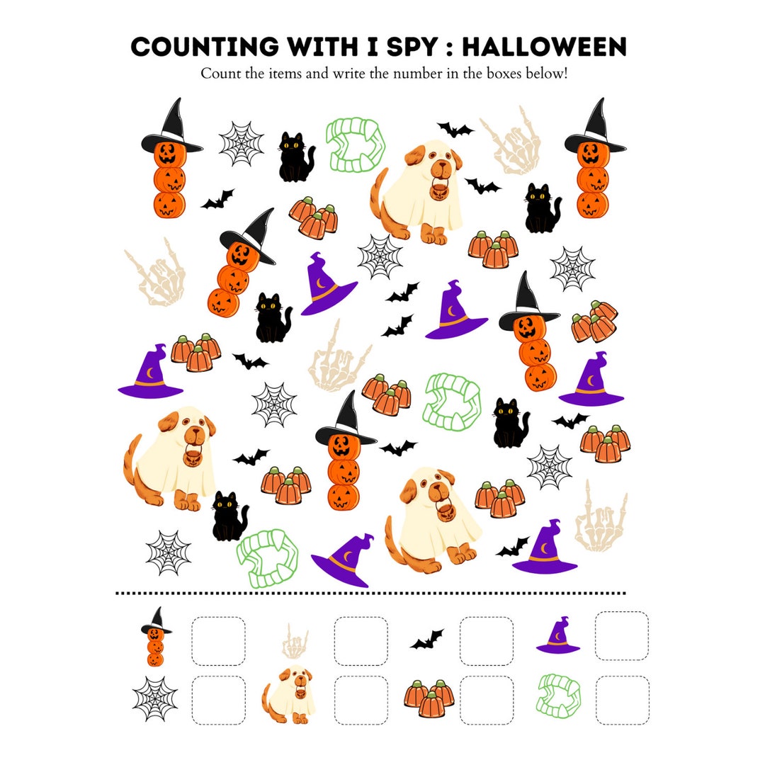 Halloween I Spy for Pre- K • Prek Fine Motor • Preschool Tools • Fun ...