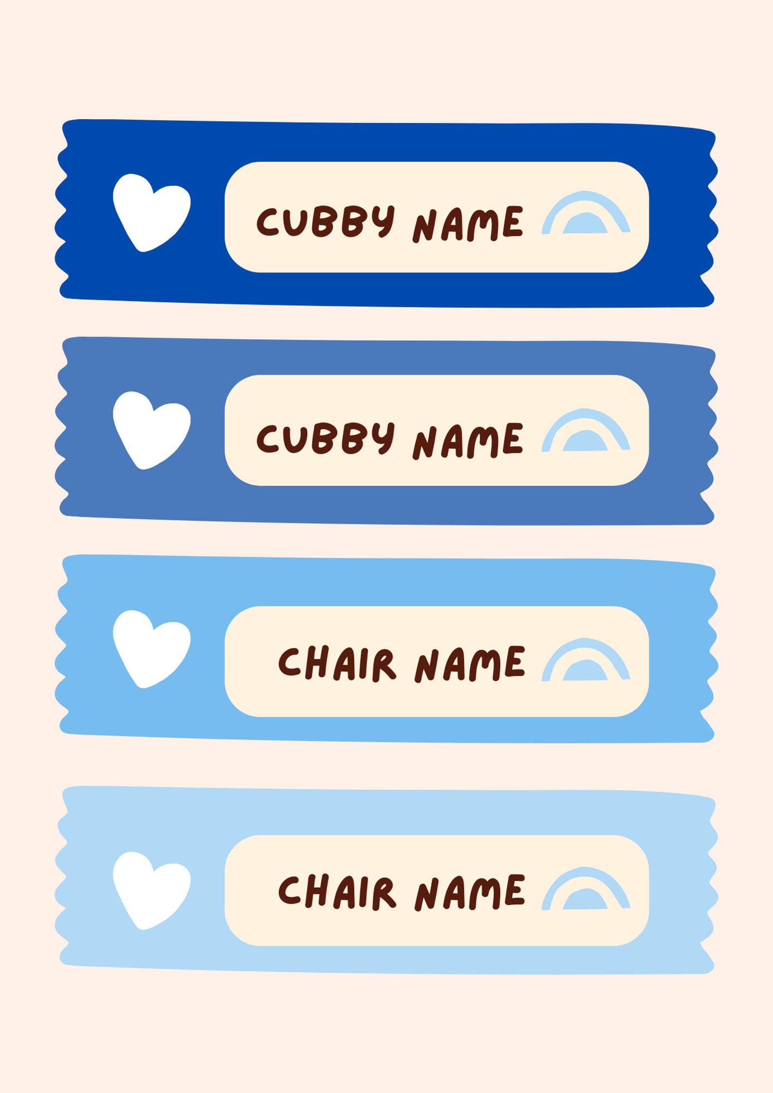 Cute Cubby Labels, Classroom Labels, Classroom Decor, Chair Labels ...