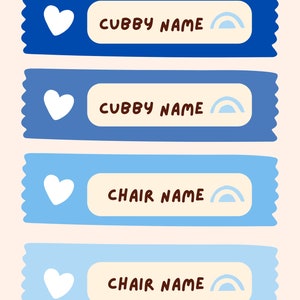 Cute Cubby Labels, Classroom Labels, Classroom Decor, Chair Labels ...