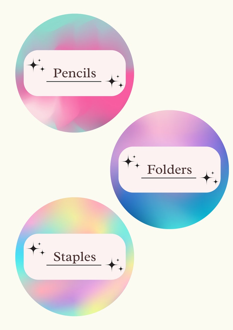 Colorful Themed Classroom Tags Classroom Label Tags - Etsy