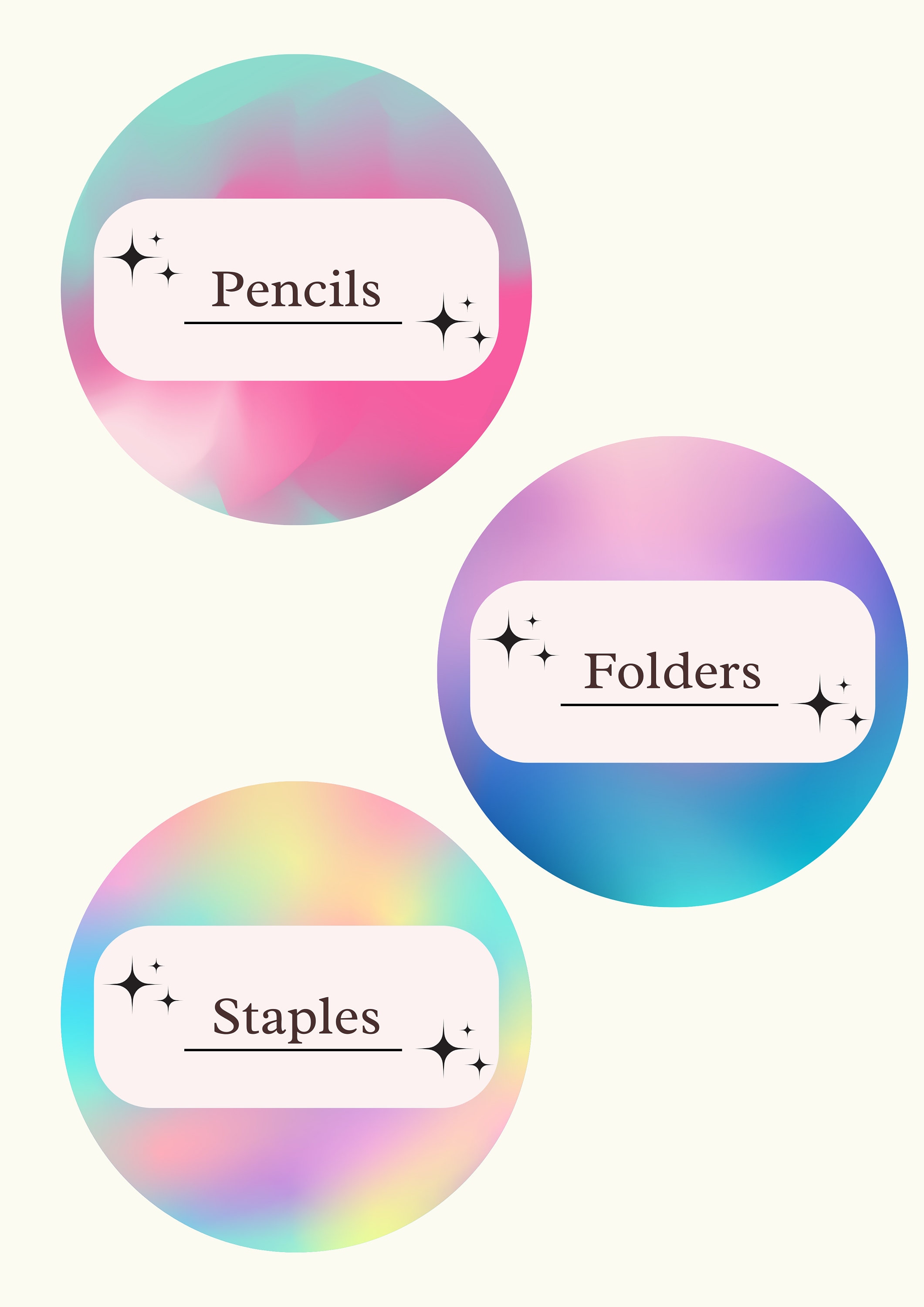 Colorful Themed Classroom Tags, Classroom Label Tags, Classroom Decor ...