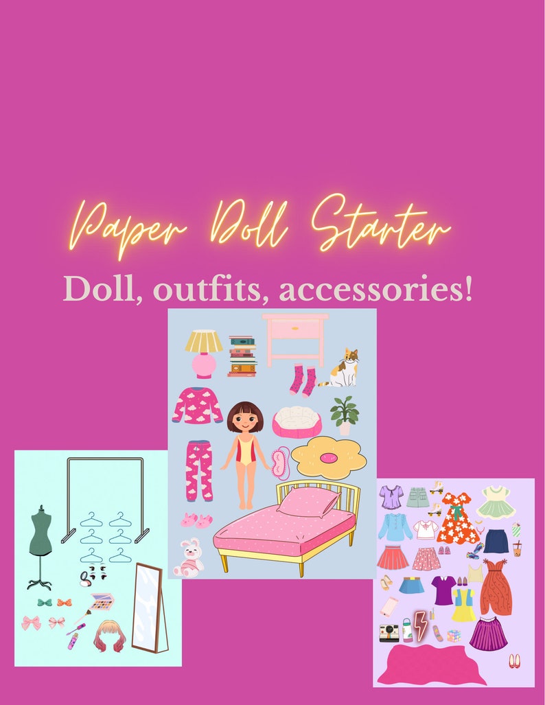 Paper Dolls • Paper Doll Printable • Imaginary Play • Busy Books • Road ...