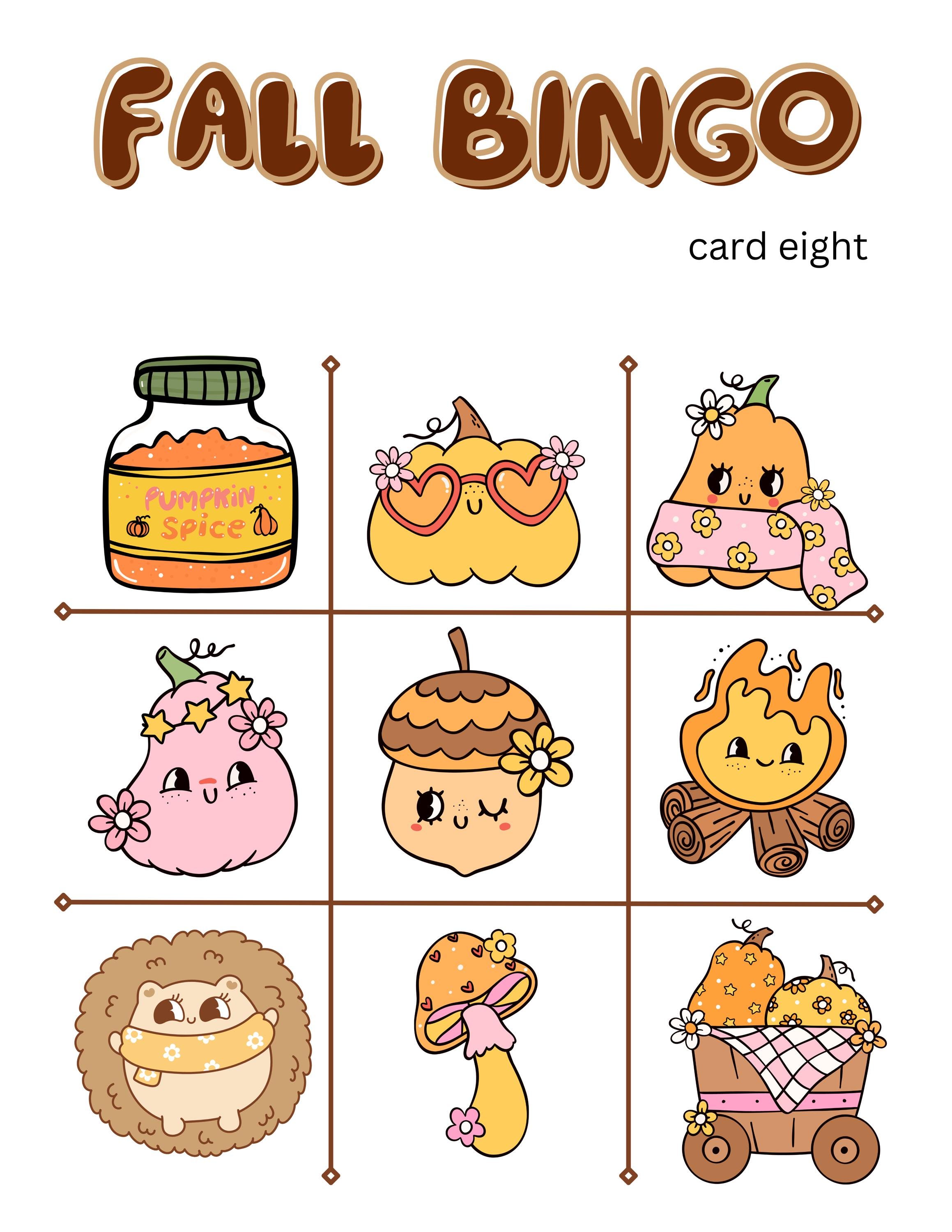 Bingo for Pre- K • Preschool Bingo • Fall Bingo • Prek Fine Motor ...