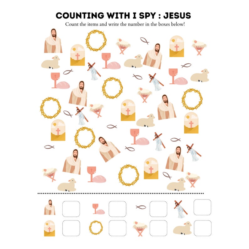 Jesus I Spy for Pre- K • Prek Fine Motor • Preschool Tools • Fun ...