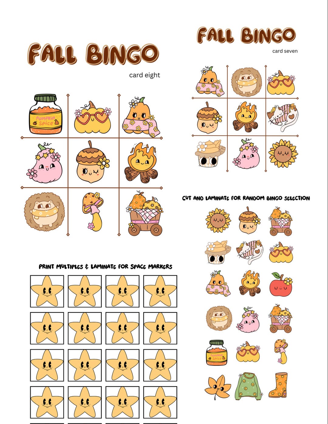 Bingo for Pre- K • Preschool Bingo • Fall Bingo • Prek Fine Motor ...
