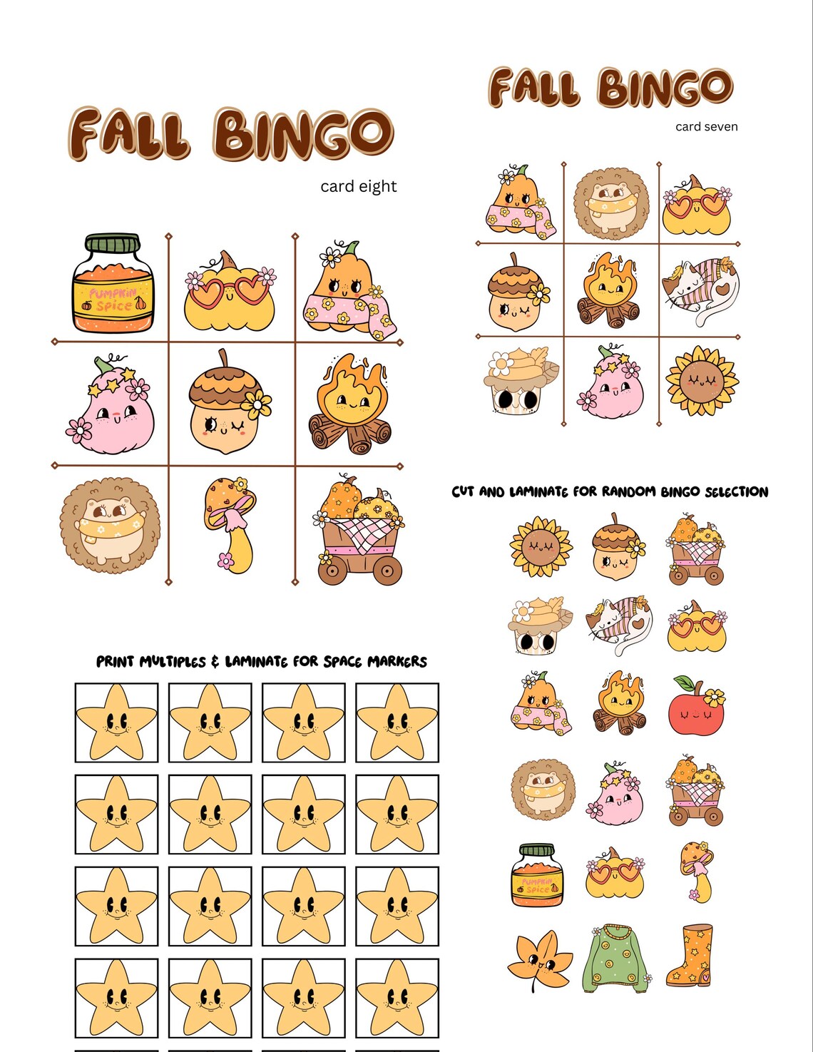Bingo for Pre- K • Preschool Bingo • Fall Bingo • Prek Fine Motor ...