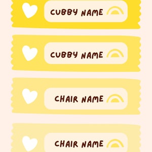 Cute Cubby Labels, Classroom Labels, Classroom Decor, Chair Labels ...