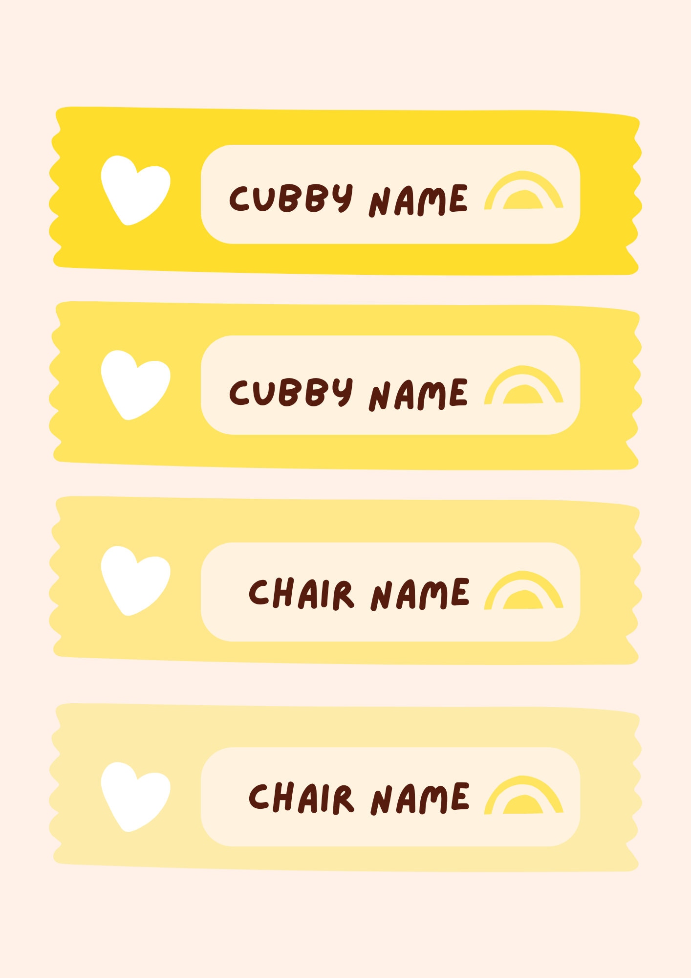 Cute Cubby Labels, Classroom Labels, Classroom Decor, Chair Labels ...