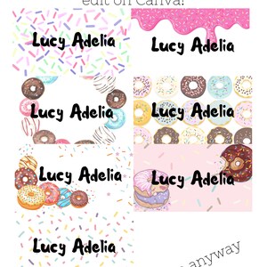 Donut Themed Classroom Tags, Classroom Tags, Classroom Decor, Sprinkles ...