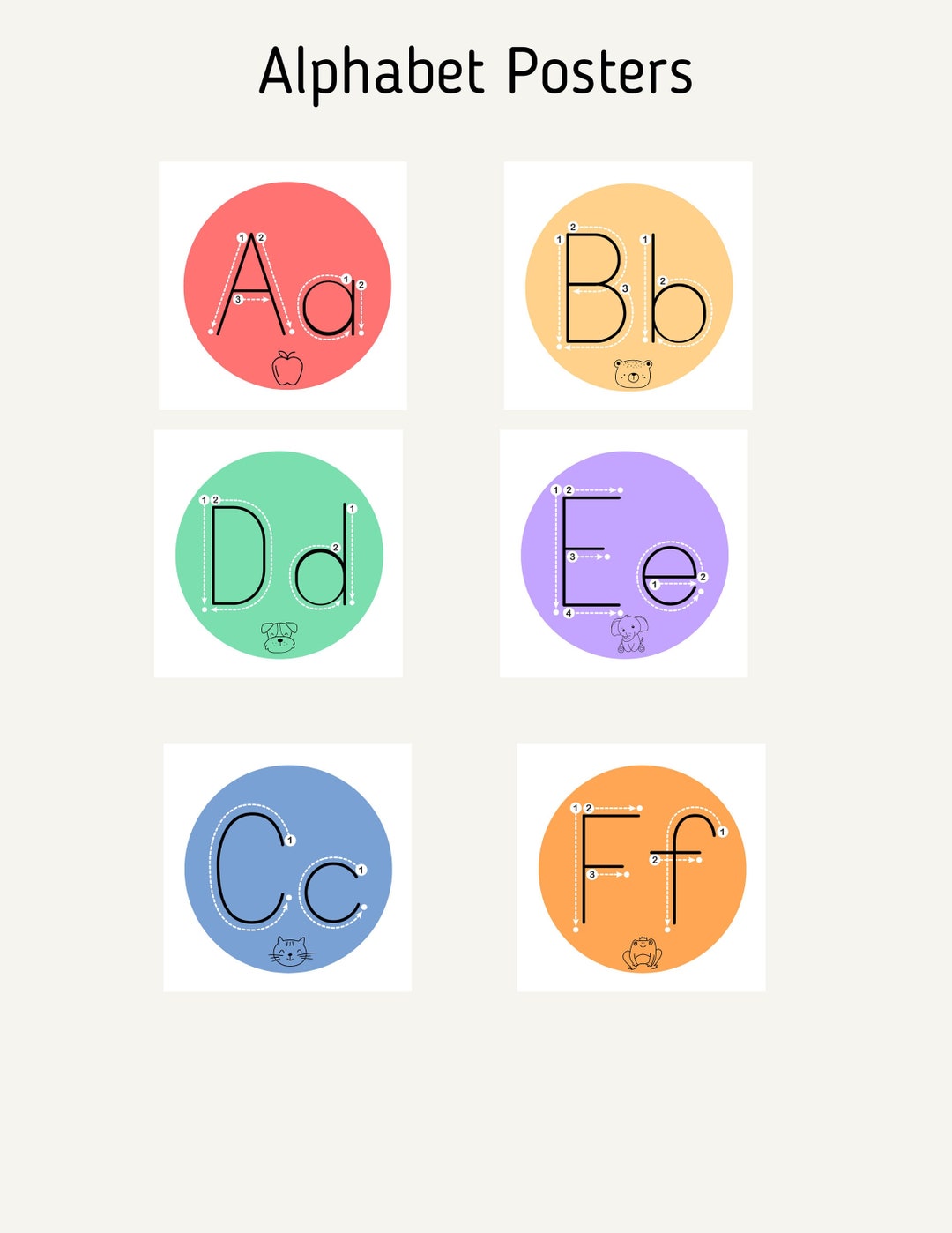 Minimalist Alphabet Posters, Classroom Alphabet, Classroom Decor ...