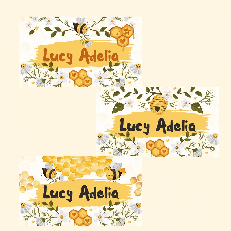 Bee Name Tag - Etsy