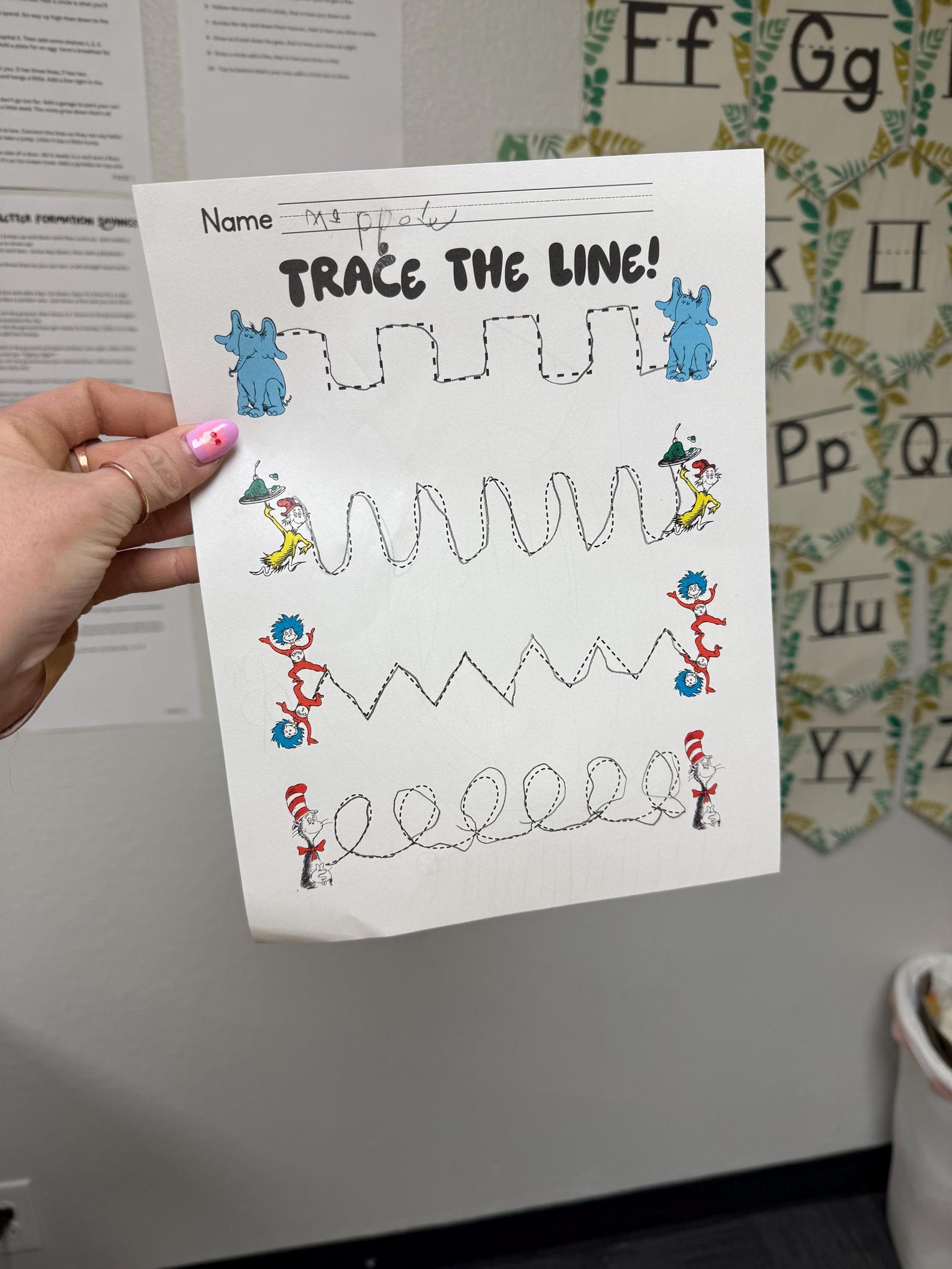 Read Across America Line Tracing for Pre- K • Prek Fine Motor ...