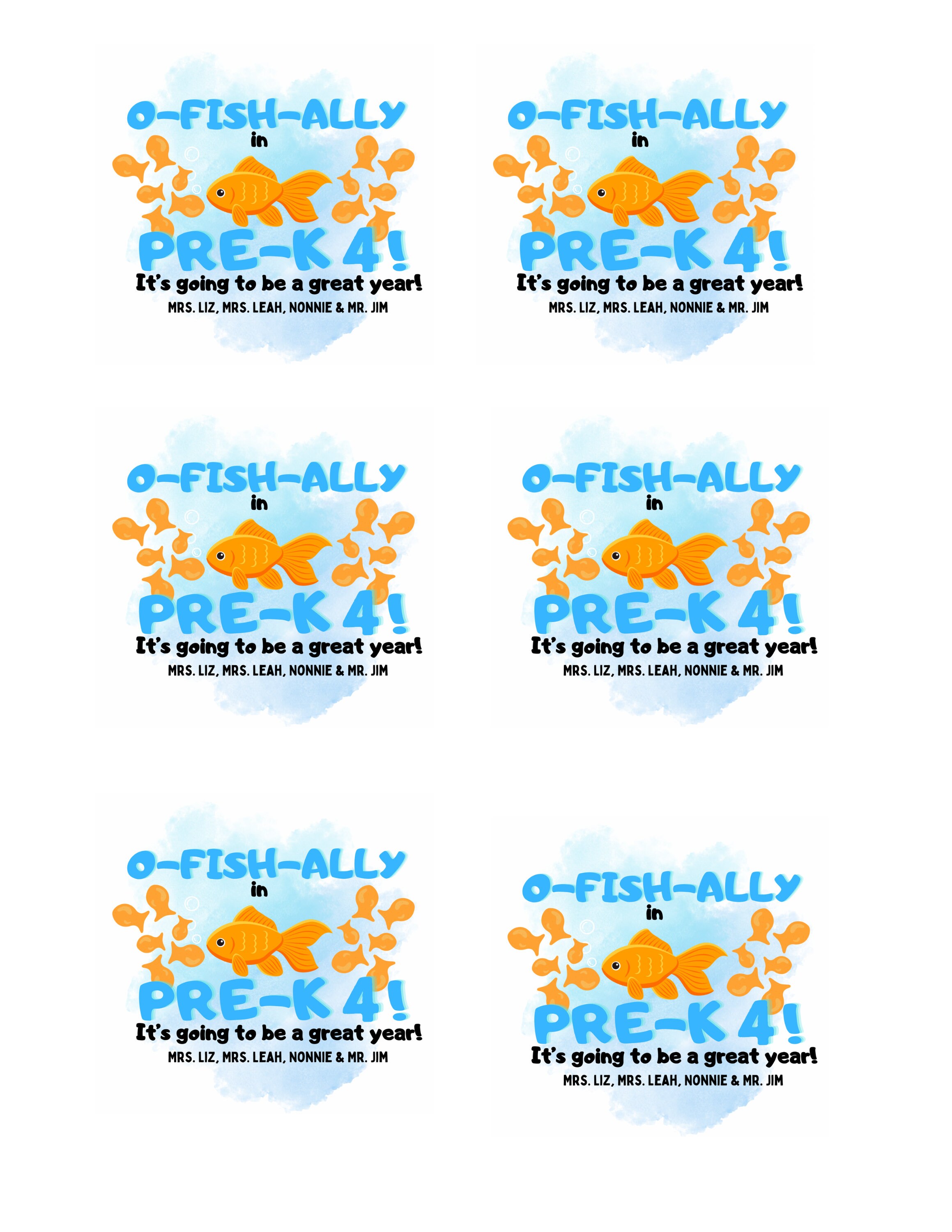 Fish Classroom Tags, Classroom Gifts, Classroom Decor, Fish Classroom ...