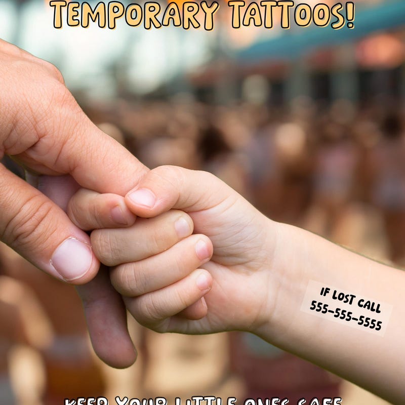 Phone Number Tattoo - Etsy