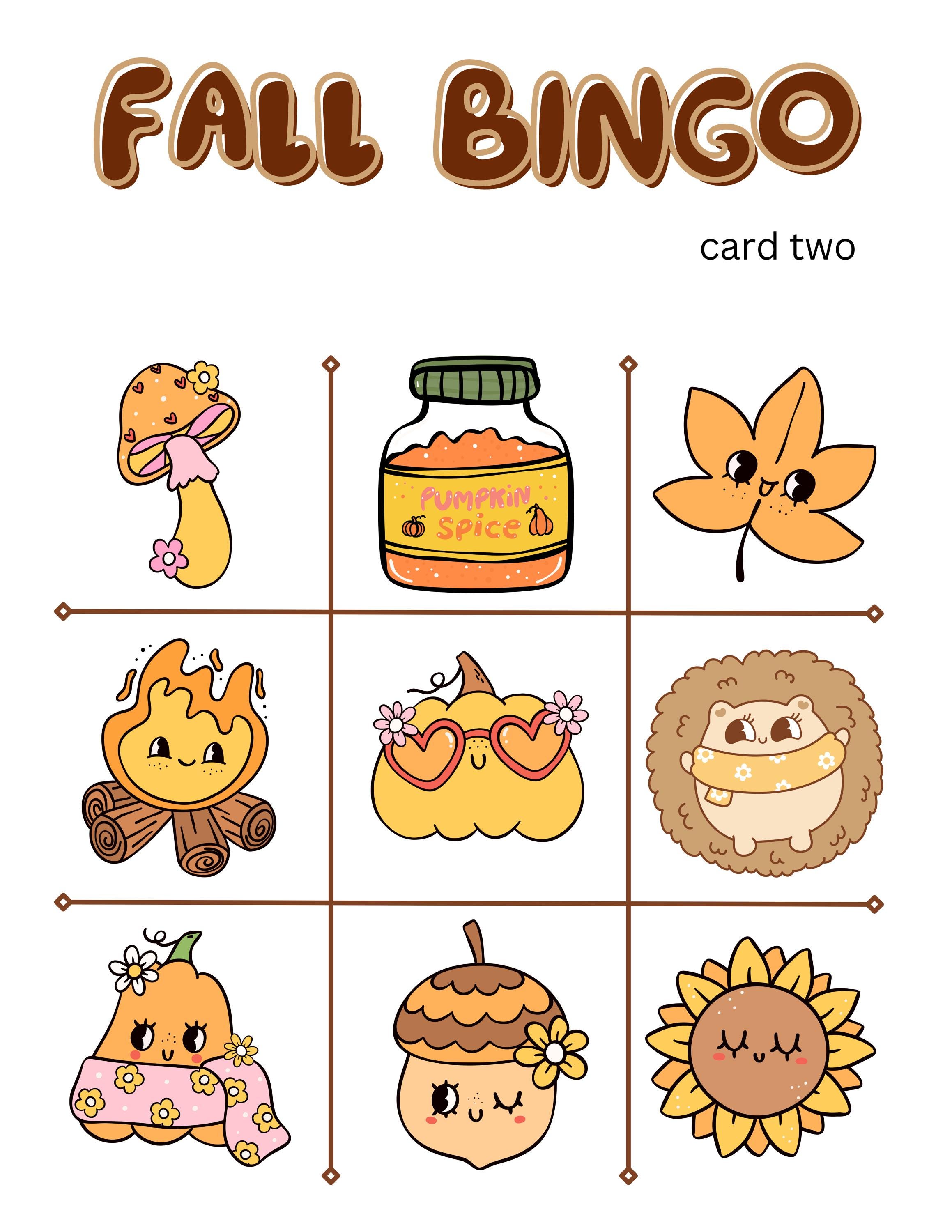Bingo for Pre- K • Preschool Bingo • Fall Bingo • Prek Fine Motor ...