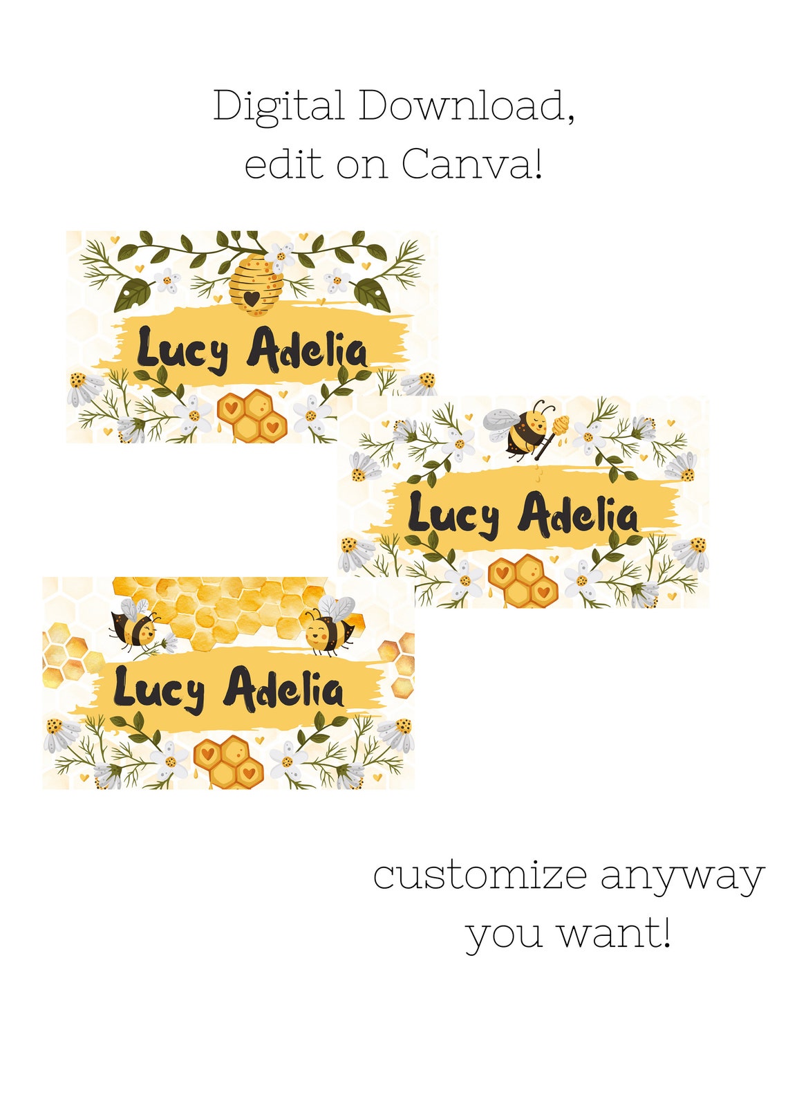 Bee Themed Classroom Tags, Classroom Tags, Classroom Decor, Bumble Bee ...