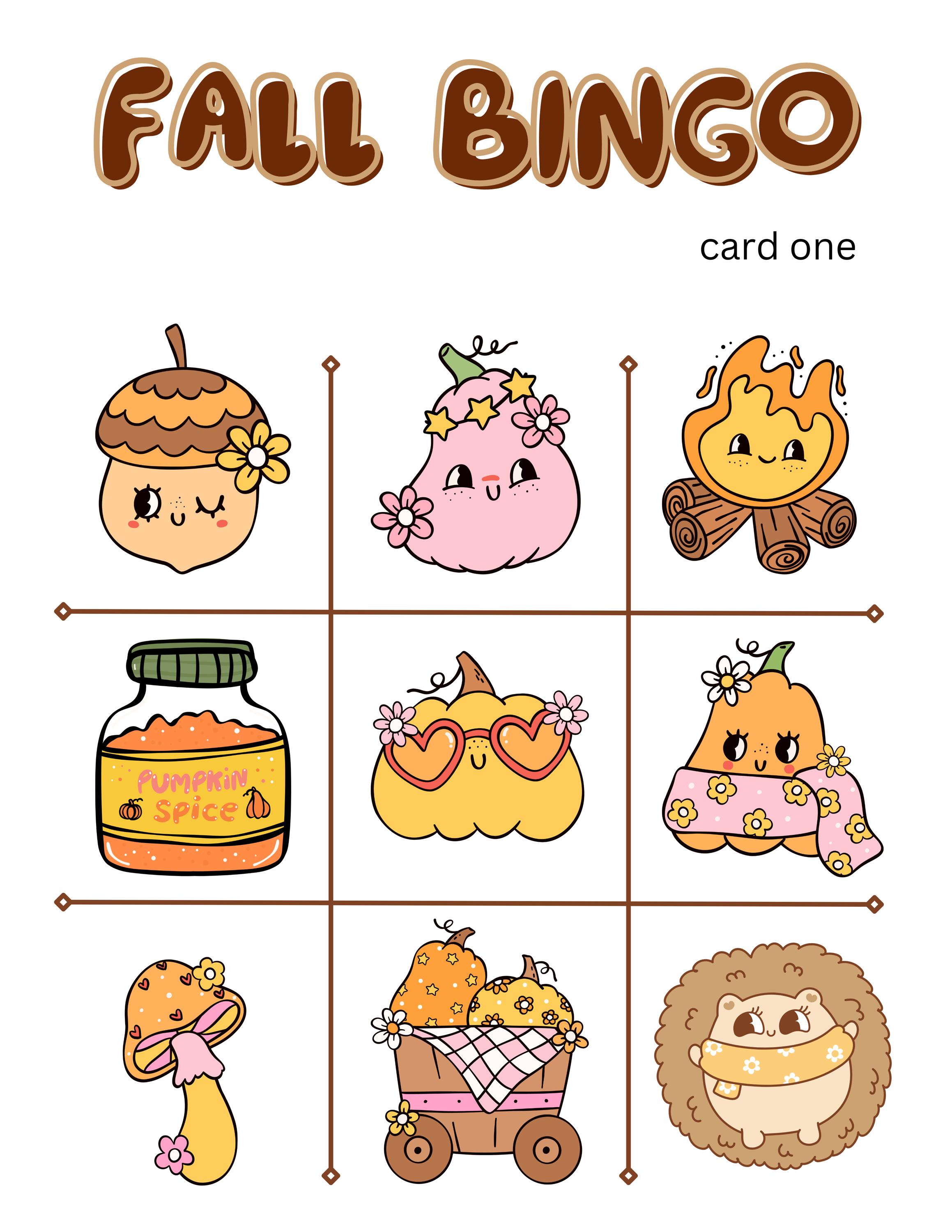 Bingo for Pre- K • Preschool Bingo • Fall Bingo • Prek Fine Motor ...
