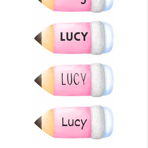 Pencil Themed Classroom Tags, Classroom Tags, Classroom Decor, Colorful ...