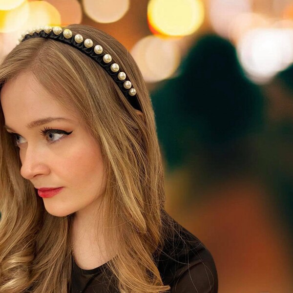 Pearl Headband - Etsy