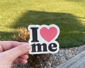 I Heart Me Sticker - Etsy