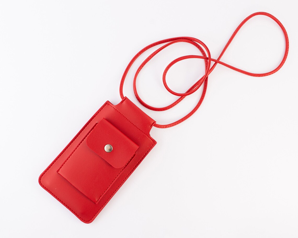 Cell Phone Pouch Mobile Phone Carrier Crossbody Bag Black - Etsy