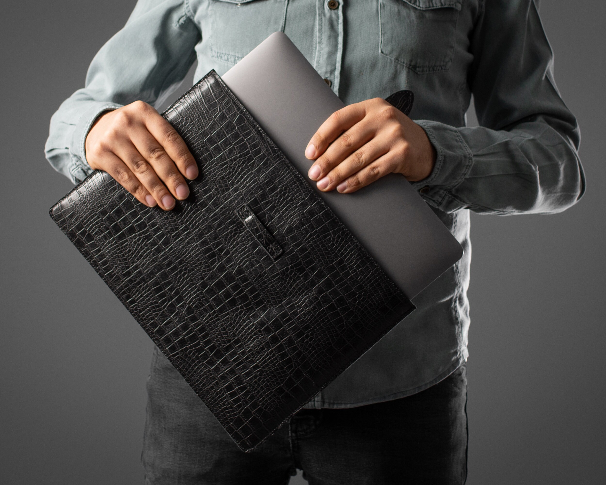 Macbook 2020 Case Mac 2020 Pro 13 Sleeve Leather Custom | Etsy