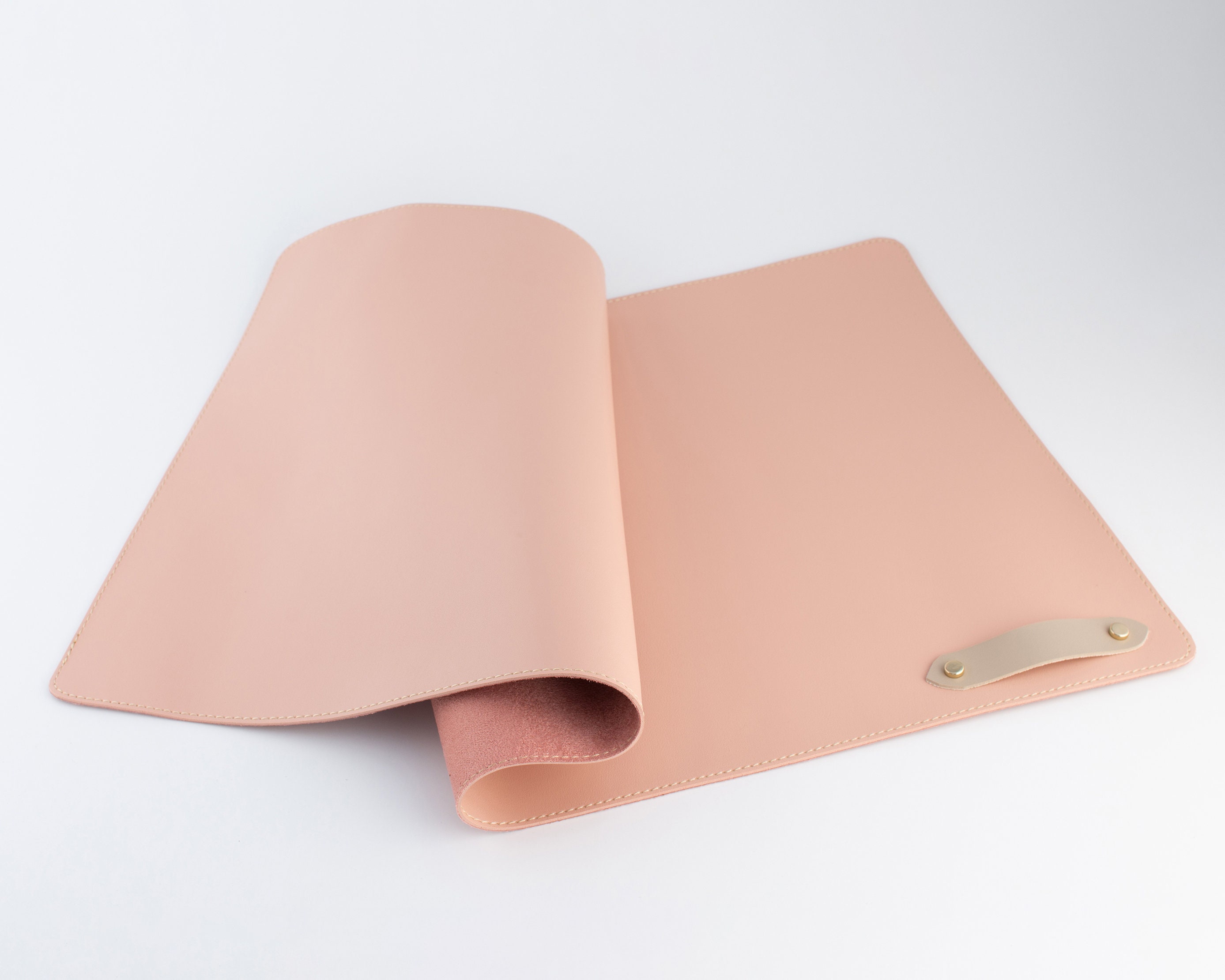Leather Mouse Mat, Large Mouse Pad, Pink Gaming Desk Mat, Leather Desk ...