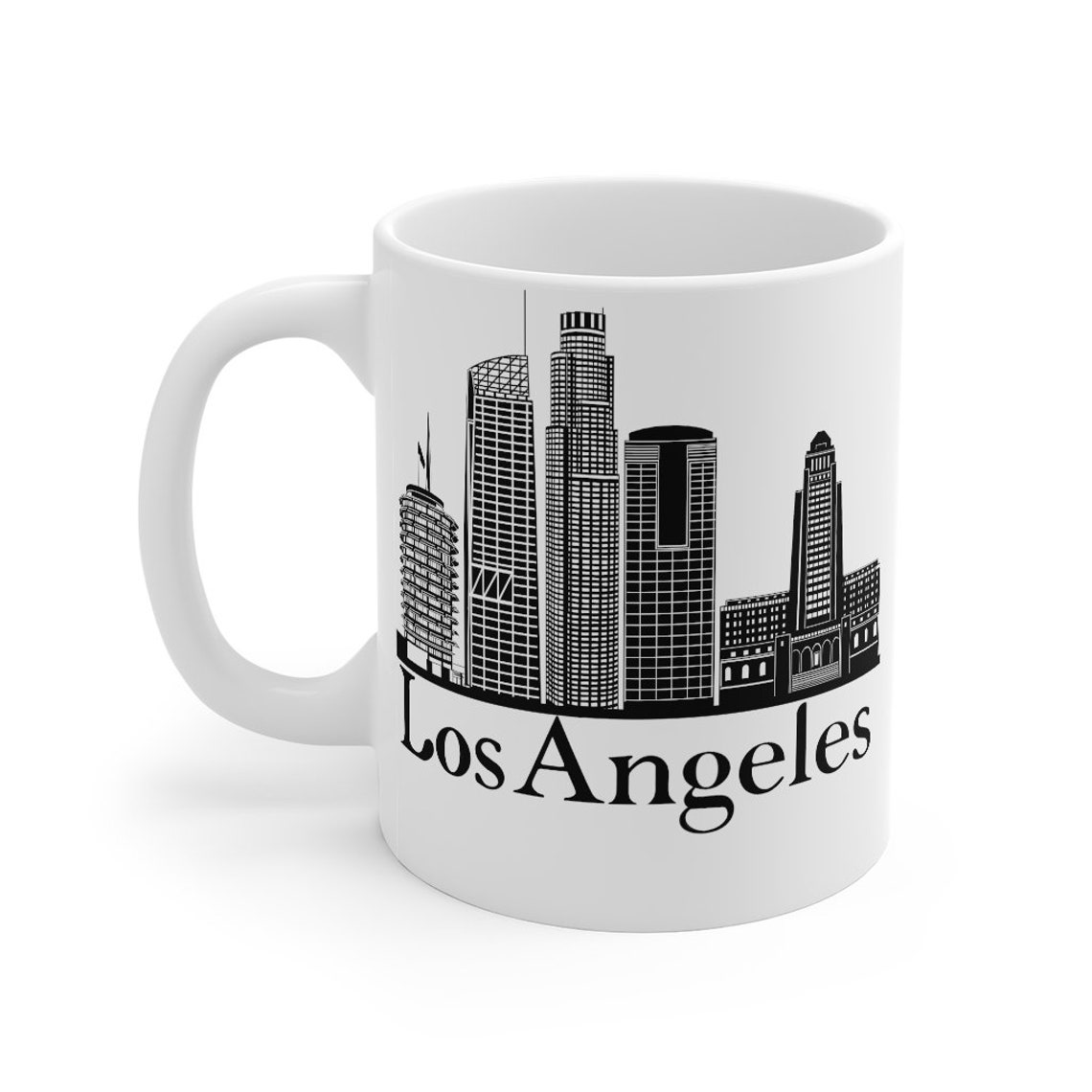 Los Angeles Skyline Coffee Mug - Etsy