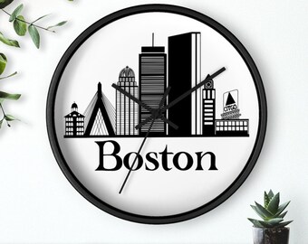 Boston Wall Clock - Etsy