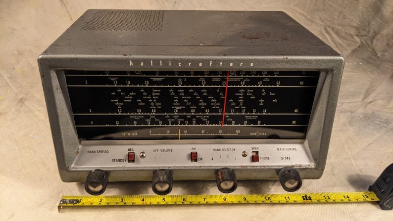 1954 Hallicrafters S-38E 4 Band Communications Style Radio Receiver - Etsy