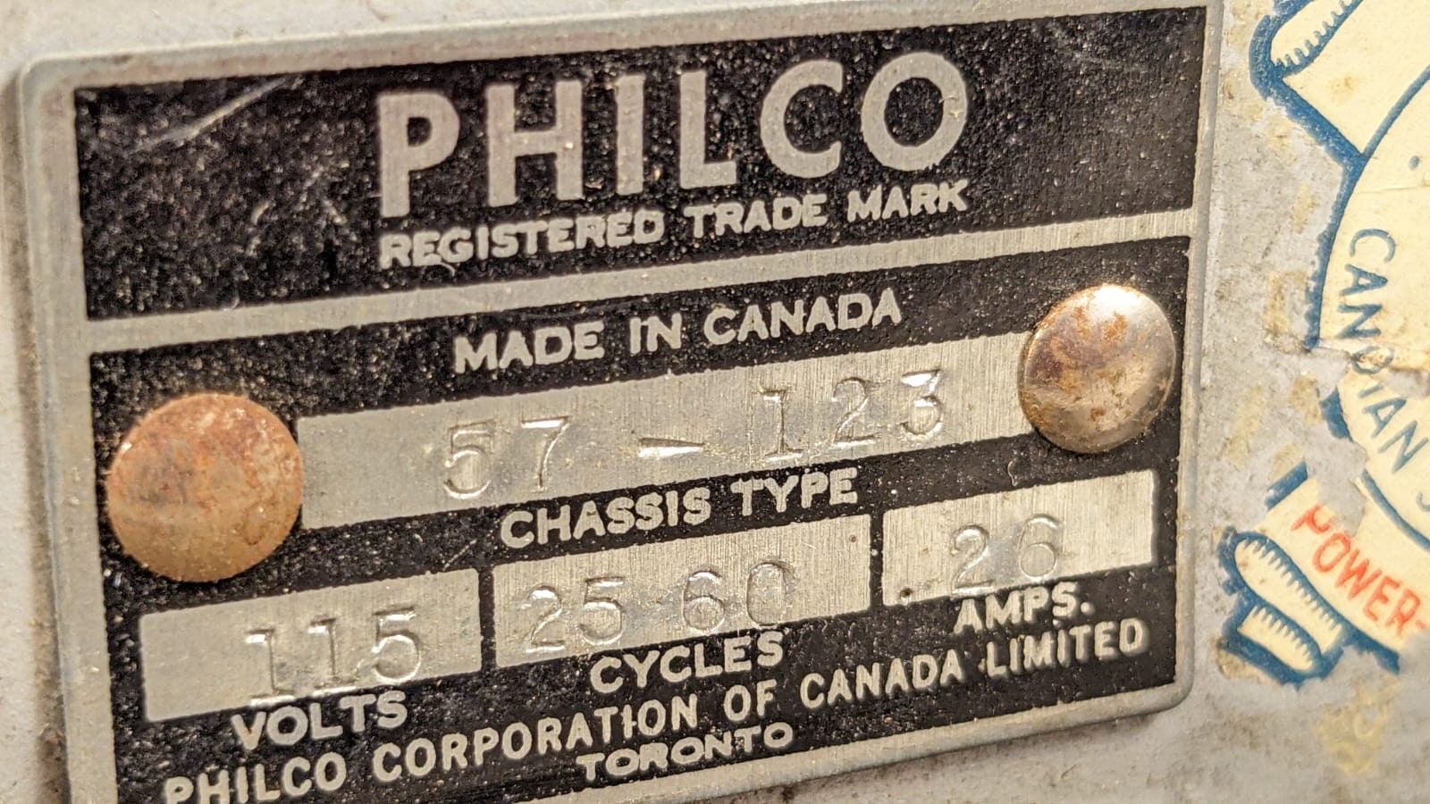 Mini Canadian 1950 Philco Transitone Model 57 Radio Receiver - Etsy