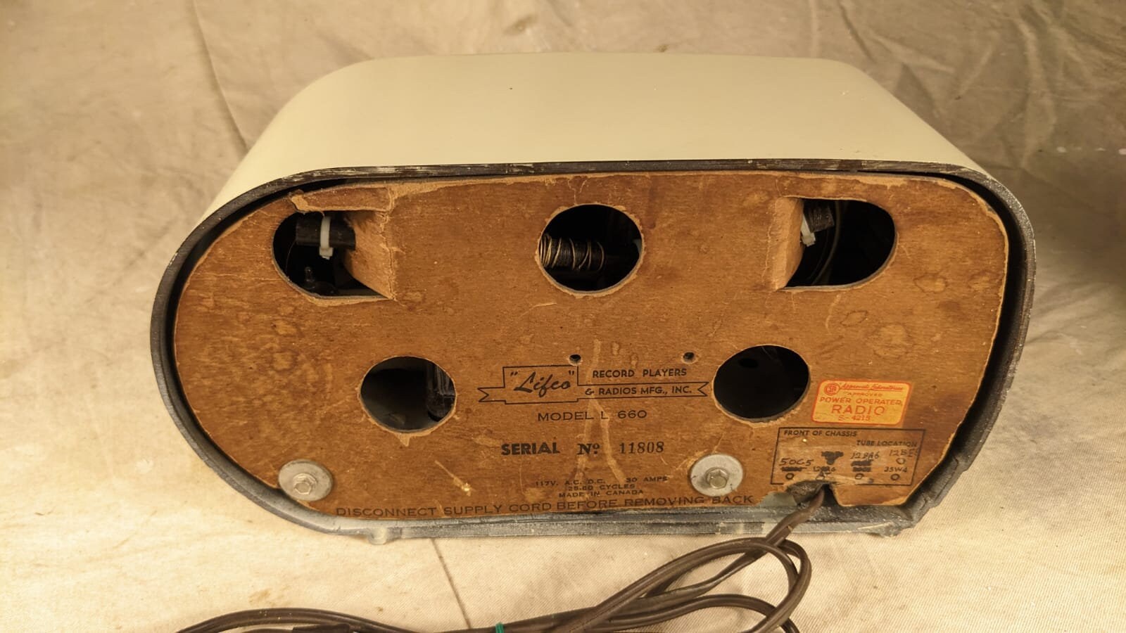 1953 Lifco Regal Bullet Model L 660 5 Tube Am Radio Receiver - Etsy