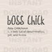 Boss Chick SVG - Dark Skin Queen - Black Girl Magic - Cricut Cut File ...
