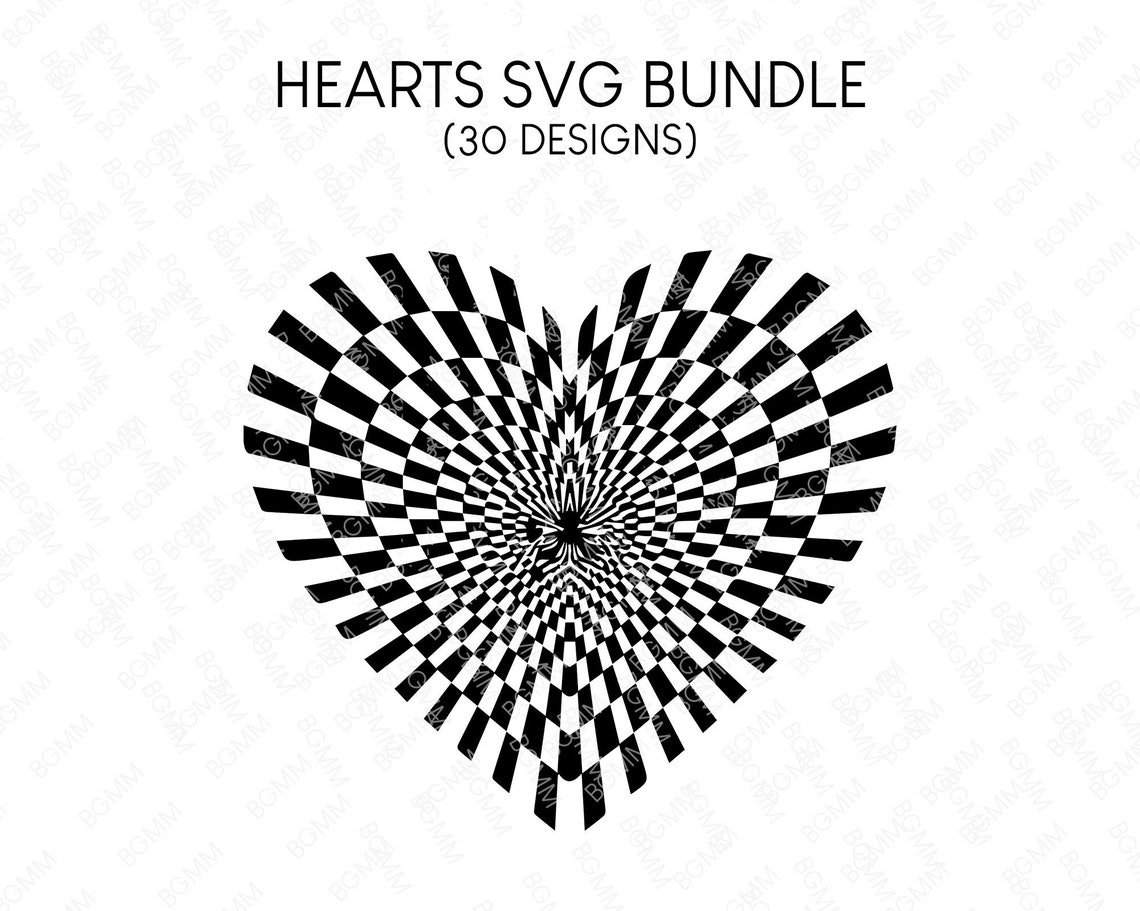 Heartshape SVG Bundle Heart Shape SVG Hearts SVG Cut File | Etsy