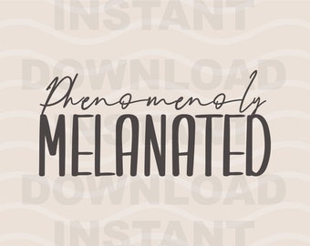 Melanated Svg - Etsy