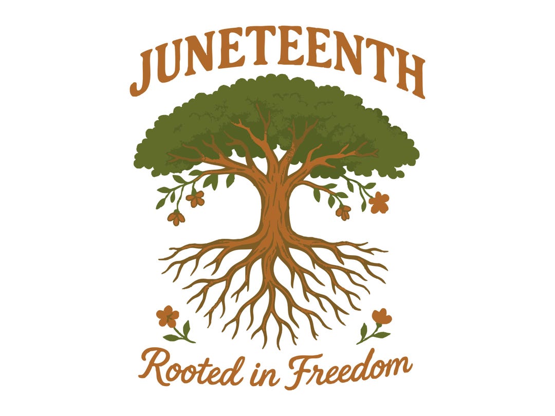 Juneteenth SVG | Rooted in Freedom Tree Cut File | Black History Month ...