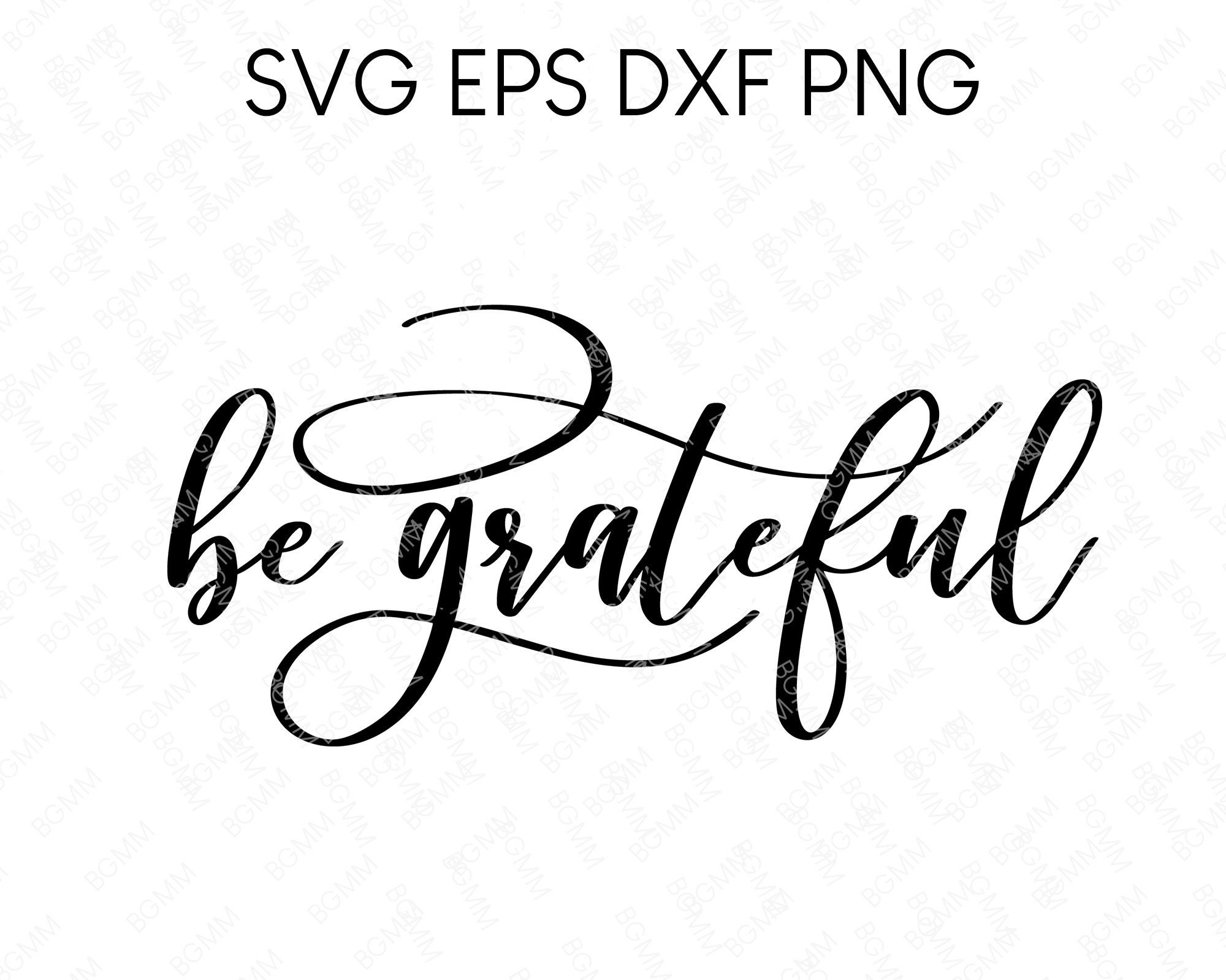 Be Grateful SVG - Etsy