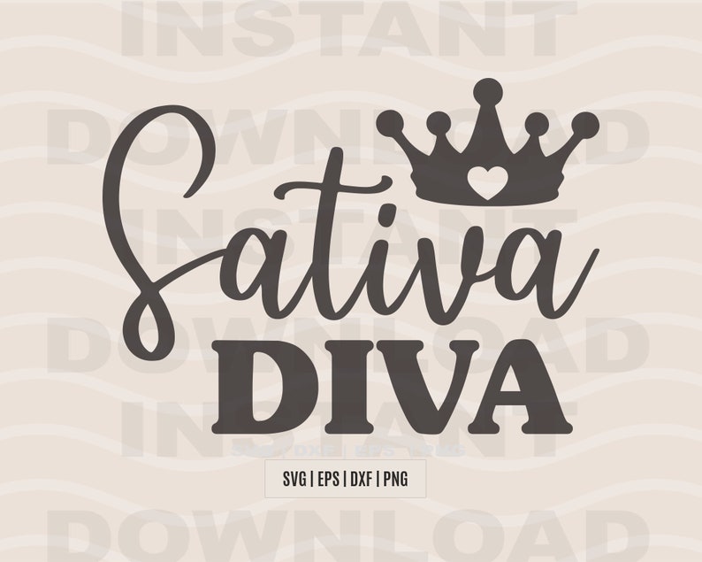 Sativa Diva SVG Weed & Marijuana Girl 420 Mother Lover - Etsy