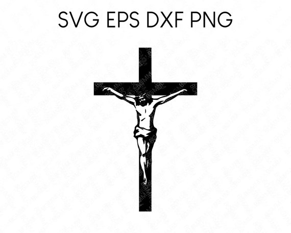 Jesús en la Cruz SVG - Etsy España