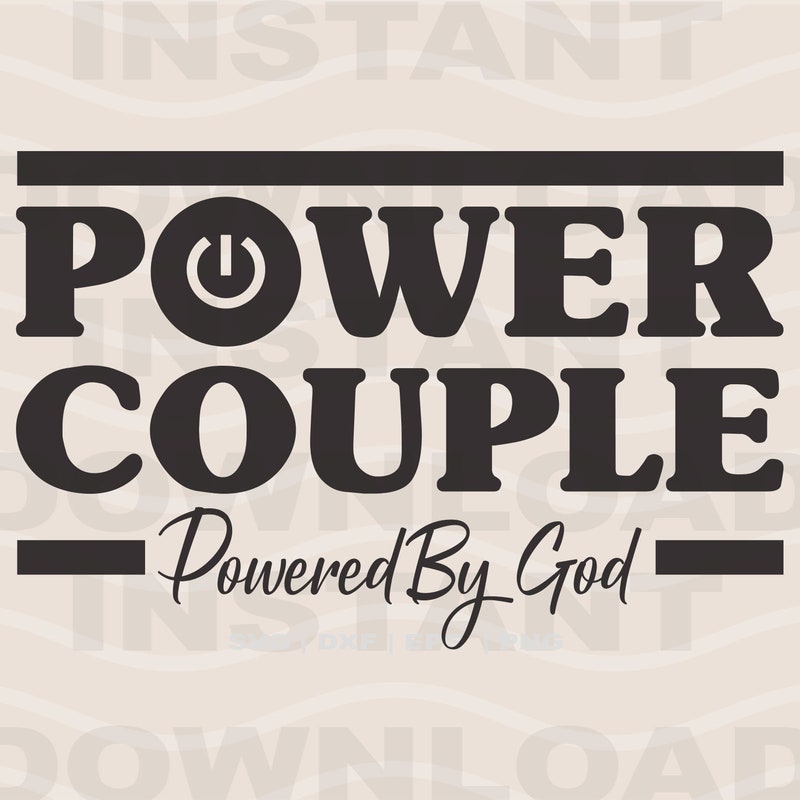 Power Couple Powered by God - Etsy