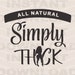 All Natural SVG | Simply Thick | Naturally Black Thick Girl | Cricut ...